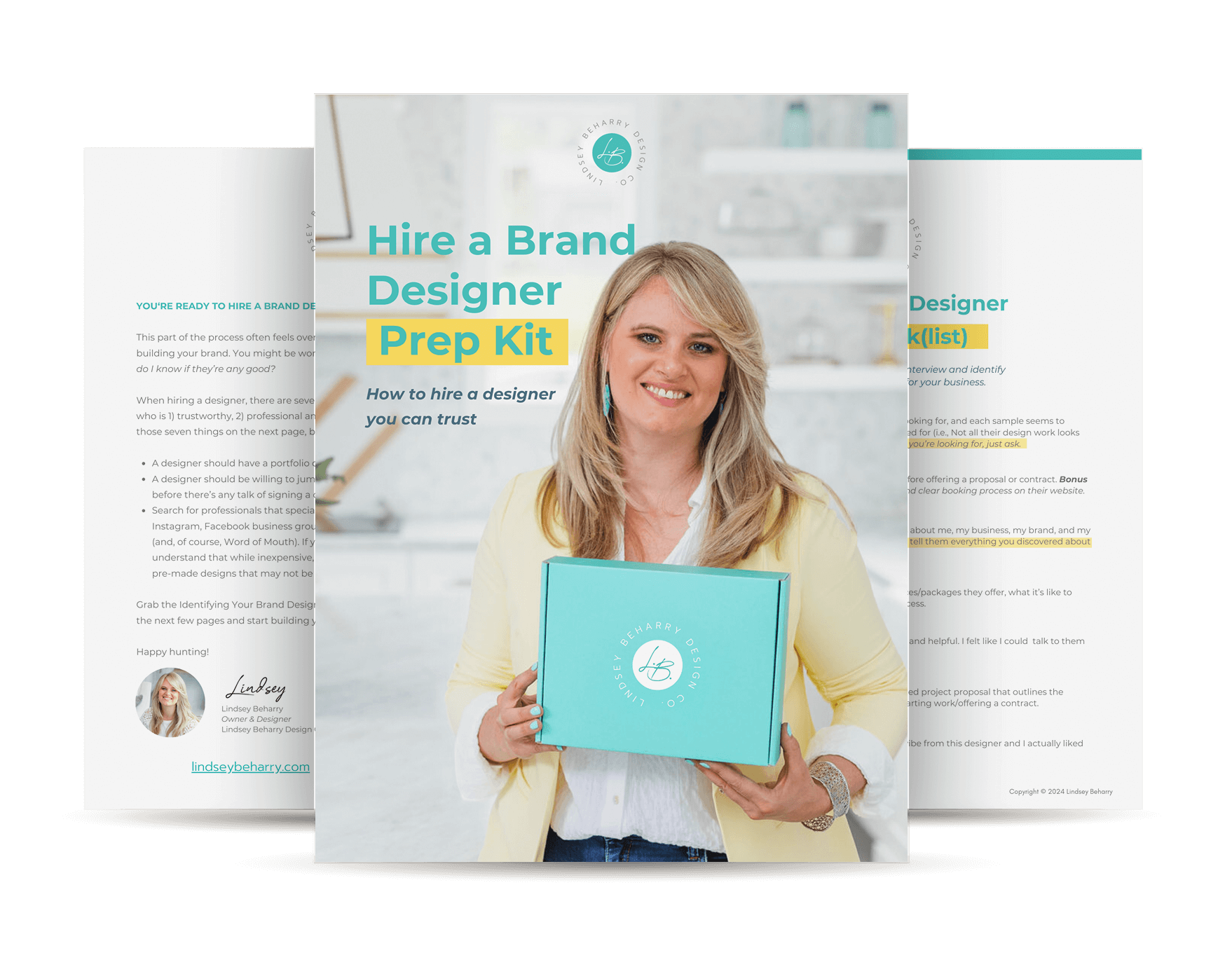 Hire a Brand Design Prep Kit - Lindsey Beharry Design Co.